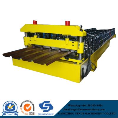 China Trapezoidal Tile Making Machine Metal Roof Panel Roll Forming Machine for sale