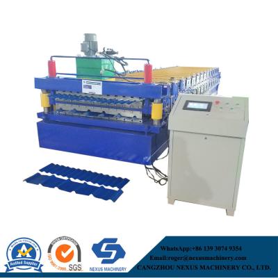 China Nexus Trapezoid Roof Sheet Roll Forming Machine with Nice Appearance for sale