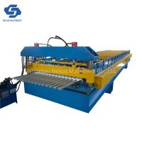 China Automatic Control Corrugated Roofing Sheet Roll Forming Machine with Hydraulic Cut for sale