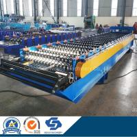 China Automatic Control Corrugated Roofing Sheet Roll Forming Machine with Hydraulic Cut for sale