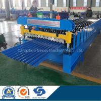 China Automatic Control Corrugated Roofing Sheet Roll Forming Machine with Hydraulic Cut for sale