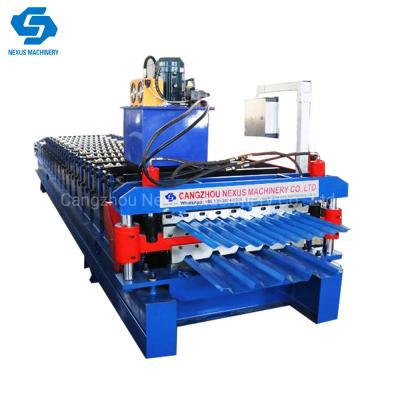 China Ibr& Corrugated Roofing Sheet Double Layer Roof Panel Roll Forming Machine for sale