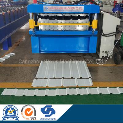 China Building Material Making Machinery Metal Roof Panel Double Layer Roll Forming Machine for sale