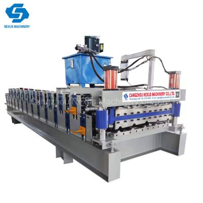 China European Standard Double Layer Trapezoid Profile Sheet Cold Rolling Machine for sale