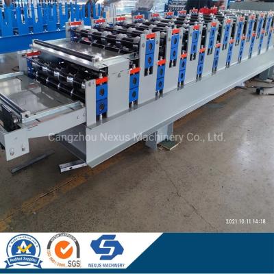 China Double Layer PPGI Roofing Iron Ibr Sheet Roll Forming Machine for sale