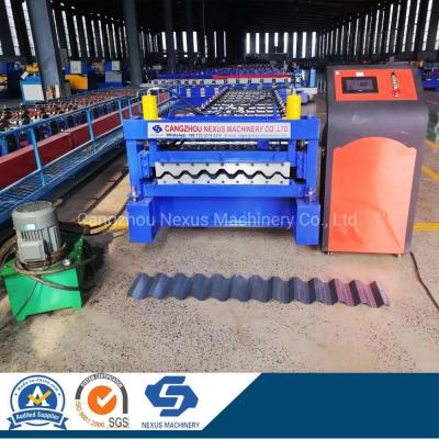 China Fluteline Sheet Rainlock Panel Roll Forming Machine Multiple Ribs Roof Making Machine for sale