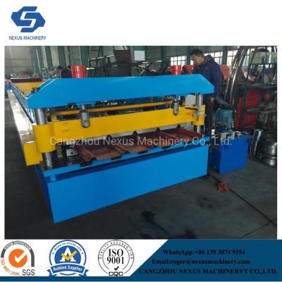 China Box Profile Sheet Roll Forming Machine Steel Roof Cladding Wall Panel Making Machinery for sale