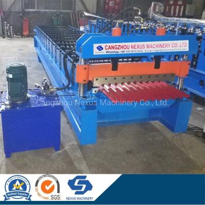 China Nexus Box Profile Trapezoid Roof Sheet Machine Corrugated Sheeting Making Machinery for sale