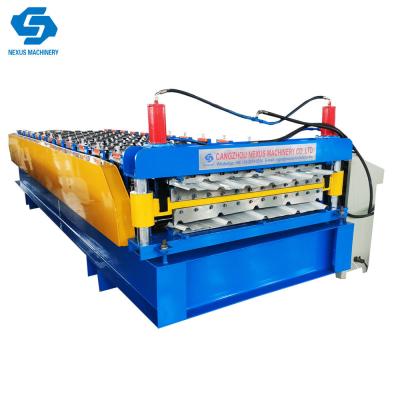 China Classic Rib/Diamond Rib Roof Sheet Roll Forming Machine for Canada Market for sale