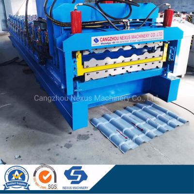 China Nexus Ibr Roof Sheeting Roll Forming Machine Q Tile Roman Sheets Making Machinery for sale