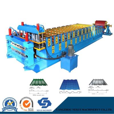 China Double Layer Glazed Tile Roof Production Line with Decoiler for sale