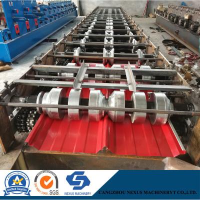 China 760 Standing Seam Lock Roofing Machine with Pre-Cutting System for sale