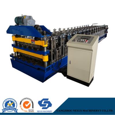 China 2019 New Style Metal Galvanized Dual Level or Double Layer Roofing Sheet Roll Forming Machine for sale