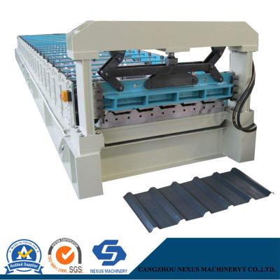 China Metal Roof Ibr Sheeting Roll Forming Machine for 0.3 - 0.8mm Material Thickness for sale