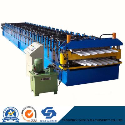 China Roof and Wall Roll Former Trapzoidal Roof Panel Roll Forming Machine for sale