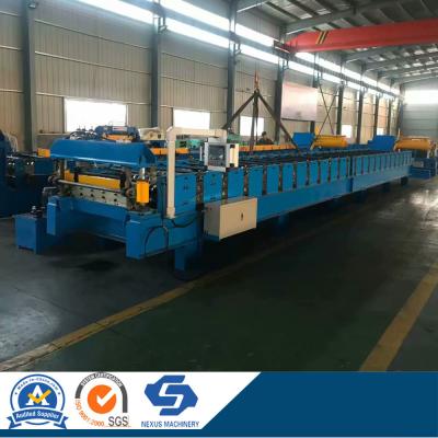 China Hc17 Automatic Color Steel Wall Panel Roof Tile Cold Roll Forming Machinery Production Line for sale