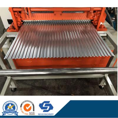 China Color Steel Corrugated Plate Metal Roofing Roll Forming Machine for Price for sale