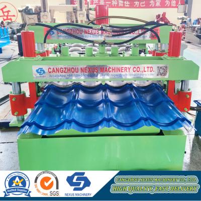 China Double Layer Roll Forming Machine IBR/Q-Tile Sheet in Africa Market for sale