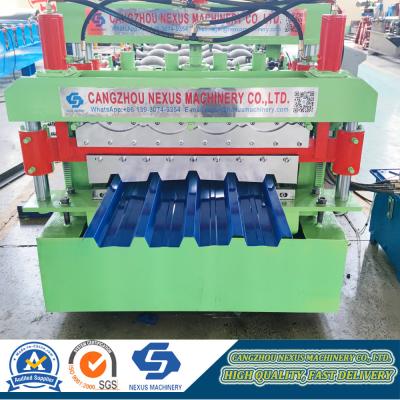 China Double Layer Roll Forming Machine IBR/Q-Tile Sheet in Africa Market for sale