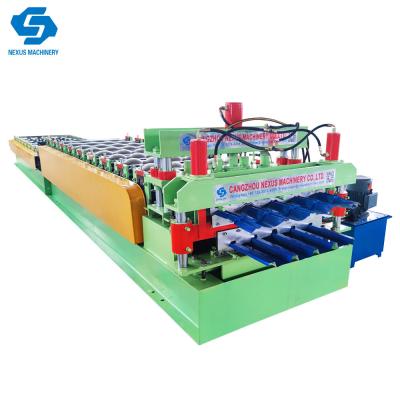 China Double Layer Roll Forming Machine IBR/Q-Tile Sheet in Africa Market for sale