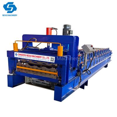 China Double Layer Glazed Tile&Trapezoid Sheet Roll Forming Machine for sale