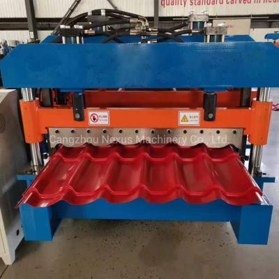 China Metal Color Roof Step Tile Sheets Roll Forming Machine with Cheap Price for sale