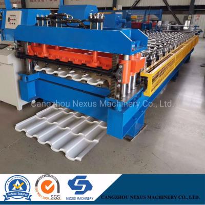 China Prepainted Steel Roof Tile Roll Forming Machine/Glazed Tile Sheet Making Machine for sale