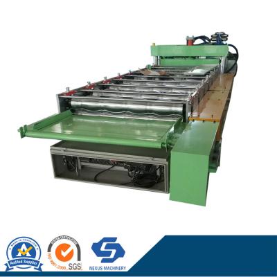 China PLC Control Metal Tile Making Machine Step Tile Roll Forming Machine Glazed Tile Machine for sale