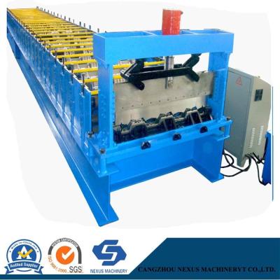 China Steel Decking Sheet Roll Forming Machine with 15m/Min High Speed for sale