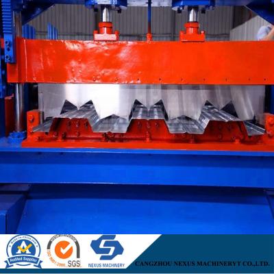 China 22kw Metal Deck Sheet Roll Forming Machine with 8-10m/Min High Working Speed for sale