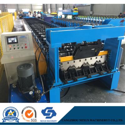 China Decking Sheet Floor Steel Profile Roll Forming Machine for sale