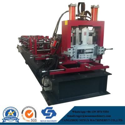 China Automatic C 60-300 Purlin Roll Forming Machine Steel Channel Making Equipment for sale