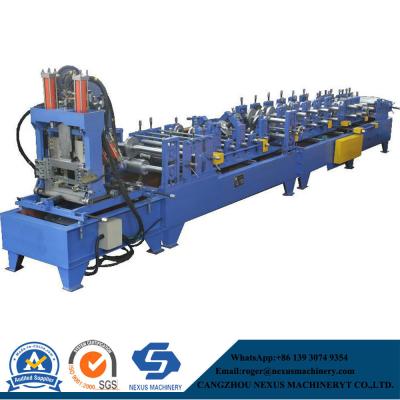 China Automatic C 60-300 Purlin Roll Forming Machine Steel Channel Making Equipment for sale