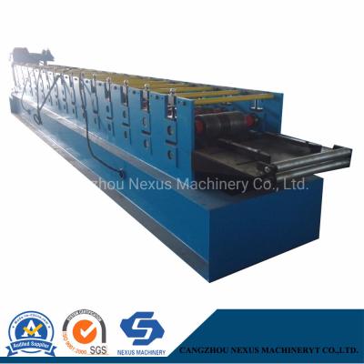 China Adjustable Metal Z Purlins Roll Forming Machine with Hydraulic Cutting System for sale