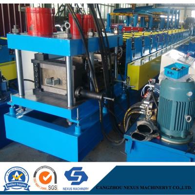 China Galvanized Steel C&Z Metal Purlin Interchangeable Roll Formingmachine for sale