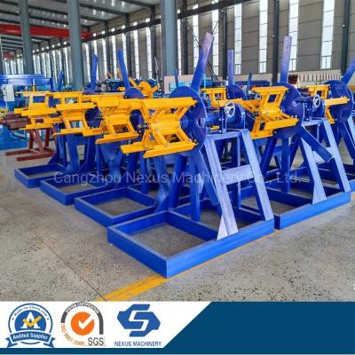China Steel Coil Simple Metal Manual/Electrical Decoiler for sale