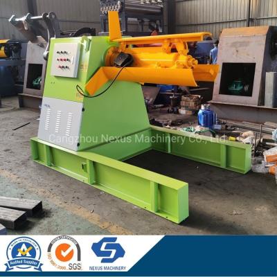 China Electric Metal Coil Uncoiler Decoiler Hydraulic Decoling Machine with 5t/8t/10t Capacity for sale