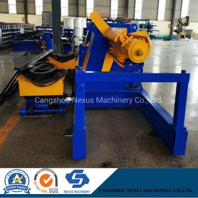China 5 Tons Hydraulic Decoiler with Heading Support/Metal Coils Distributor for sale