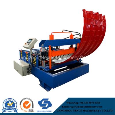 China Crimping Curving Arch Roof Sheet Roll Forming Machine From China for sale