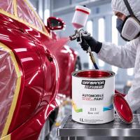 China Rose Red 2K Car Paint Lacquer Two Component Acrylic High Saturation for sale
