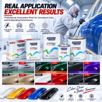 China Rose Red 2K Car Paint Lacquer Two Component Acrylic High Saturation for sale
