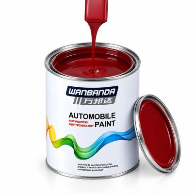 China Premium 2K Rose Red Matte Car Paint Automotive Refinish Paint Weatherproof for sale