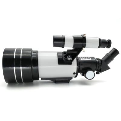 Cina telescopio astronomico bianco verde di rifrattore di 70x300mm con il treppiede in vendita