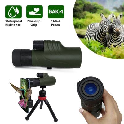 China Teleskopisches leistungsfähiges Monocular Teleskop 8-20x42 des lauten Summens mit Handy-Clip zu verkaufen