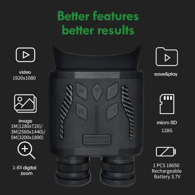 China NV980 Night Vision Binoculars Digital Infrared Camera with HD LED CMOS Sensor 128G SD Card for sale