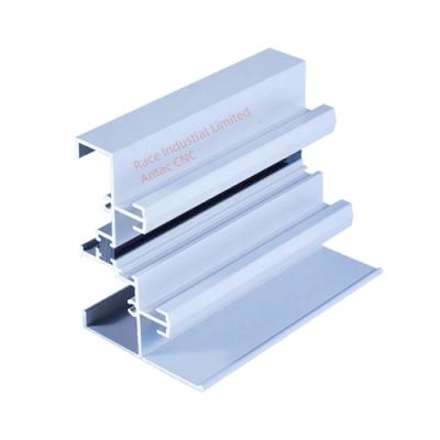 China Precision Aluminum Extrusion Profiles Wood Color Finish Customization Industrial Applications for sale