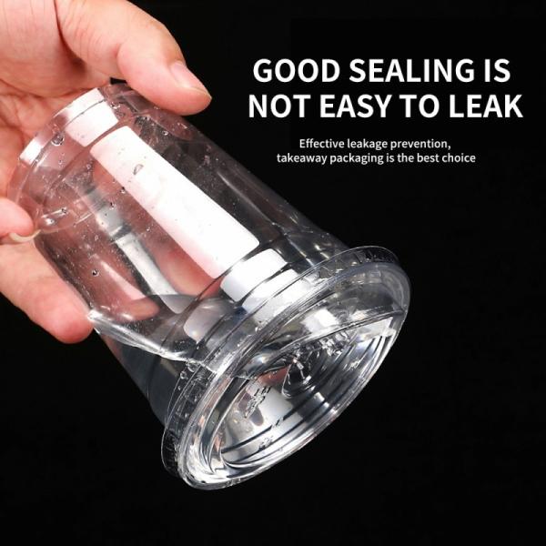 Quality Eco Friendly Clear Pet Custom Plastic Cups For Cold Drink With Lids for sale