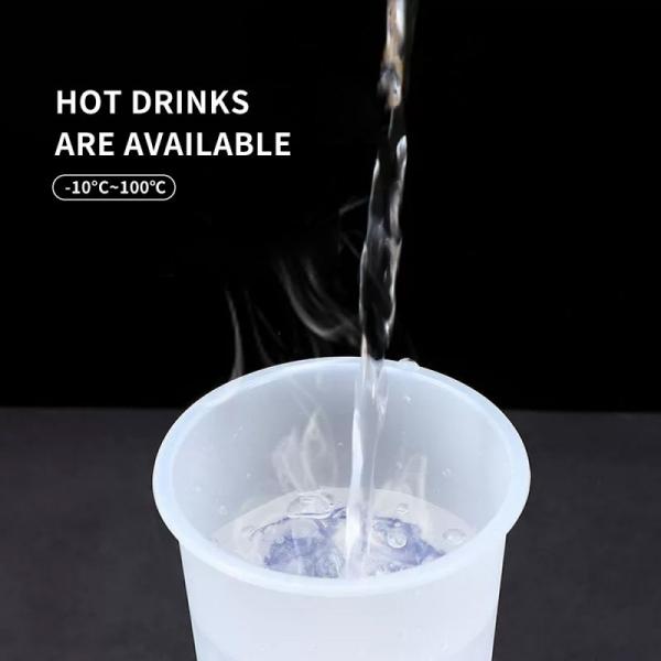 Quality Custom Printed Dull Polish Plastic Cup Pp Injection For Beverage Cold Drink for sale
