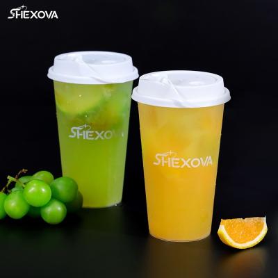 China 360/500/600/700ml Recyclable Food Grade PP Plastic Cups For Cold Drinks And Hot Drinks for sale