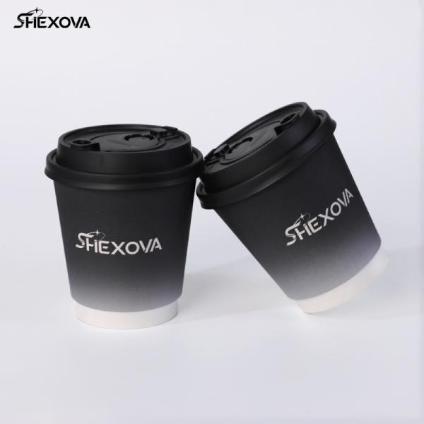 Quality Disposable Craft Paper Cup For Bubble Tea Bulk Takeaway Coffee Cups for sale